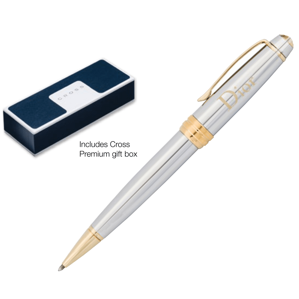 Cross Bailey Chrome & Gold Ball Pen - Prime Promotions