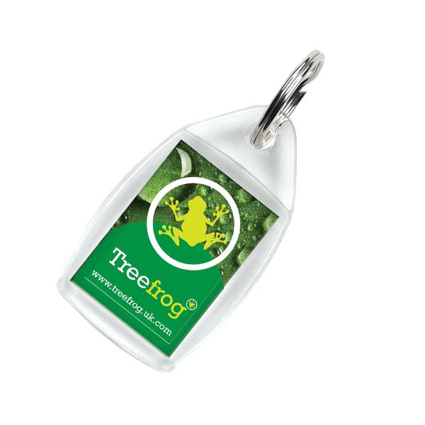 Rectangle P5 Plastic Keyring - Prime Promotions